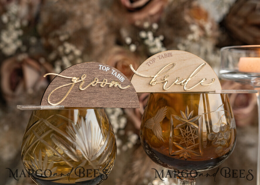 Rustic Arch Place Card with Stand, modern wood Name Cards, Premium Arch ...